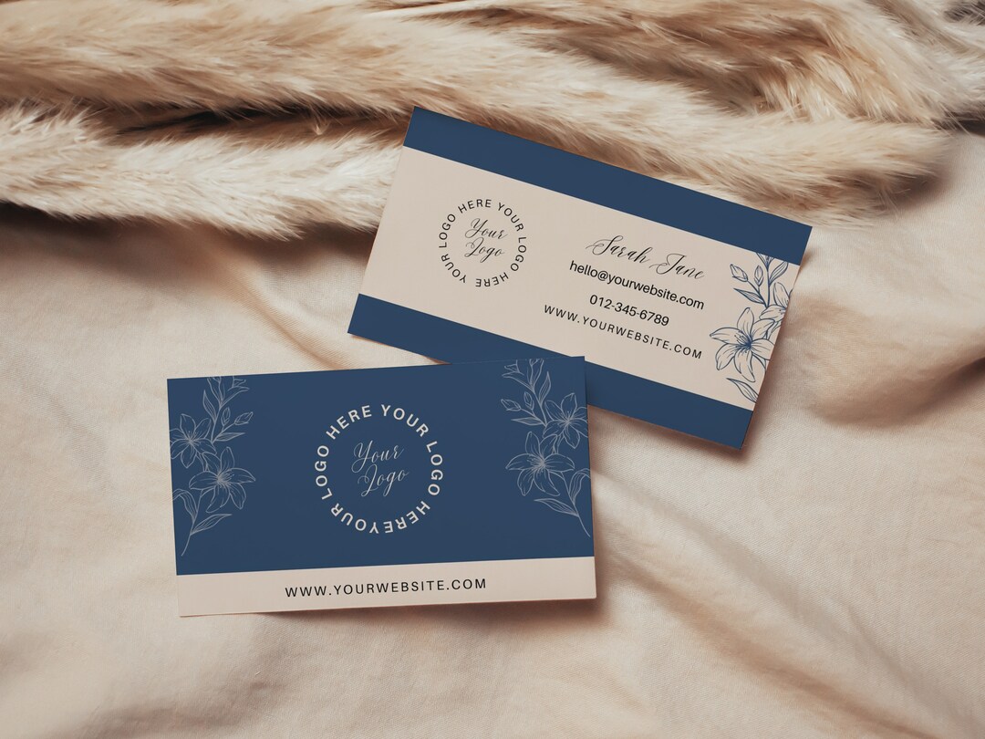 Simple Business Card Template, Instant Download, Printable Business ...