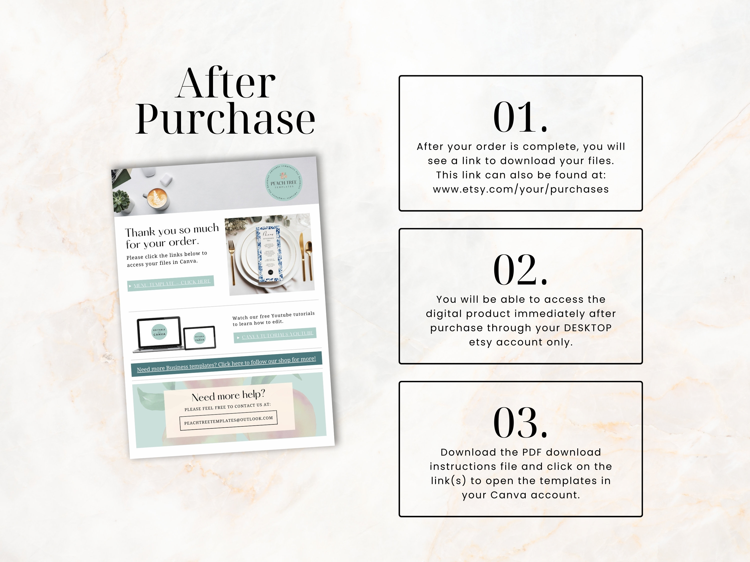 Afternoon Tea Menu Template, Canva Restaurant Menu, INSTANT DOWNLOAD ...