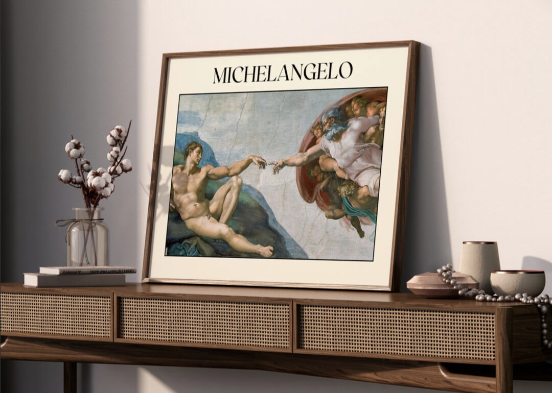 Michelangelo Classic Art Print Custom Wall Poster Downloadable Poster ...