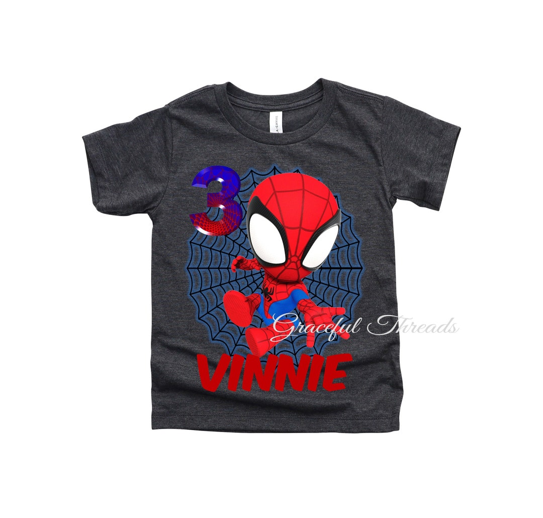 Spidey Birthday Shirt, Spidey and His Amazing Friends Birthday Tee ...