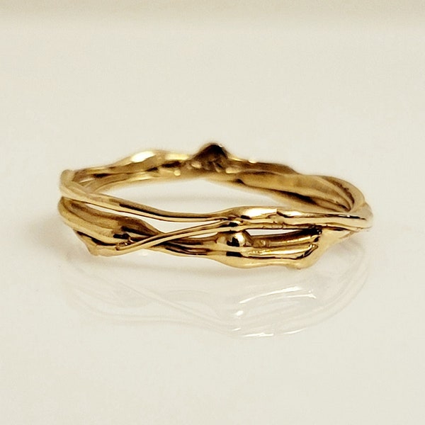 Organic Wedding Ring - Etsy