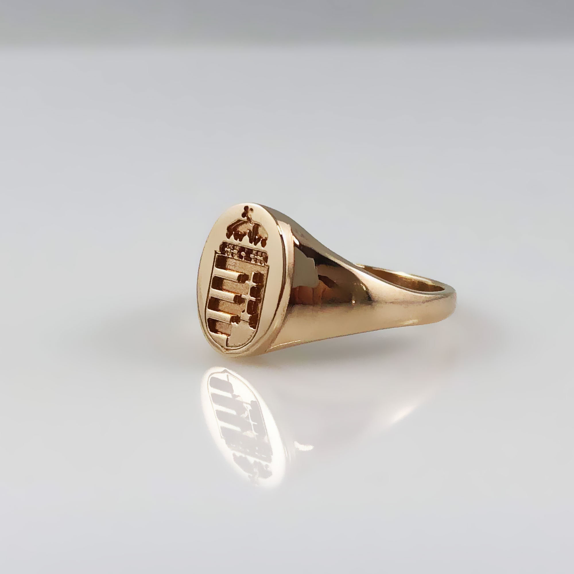 Hungarian Ring Hungary Coat of Arms Ladies Signet Ring With Hungarian ...