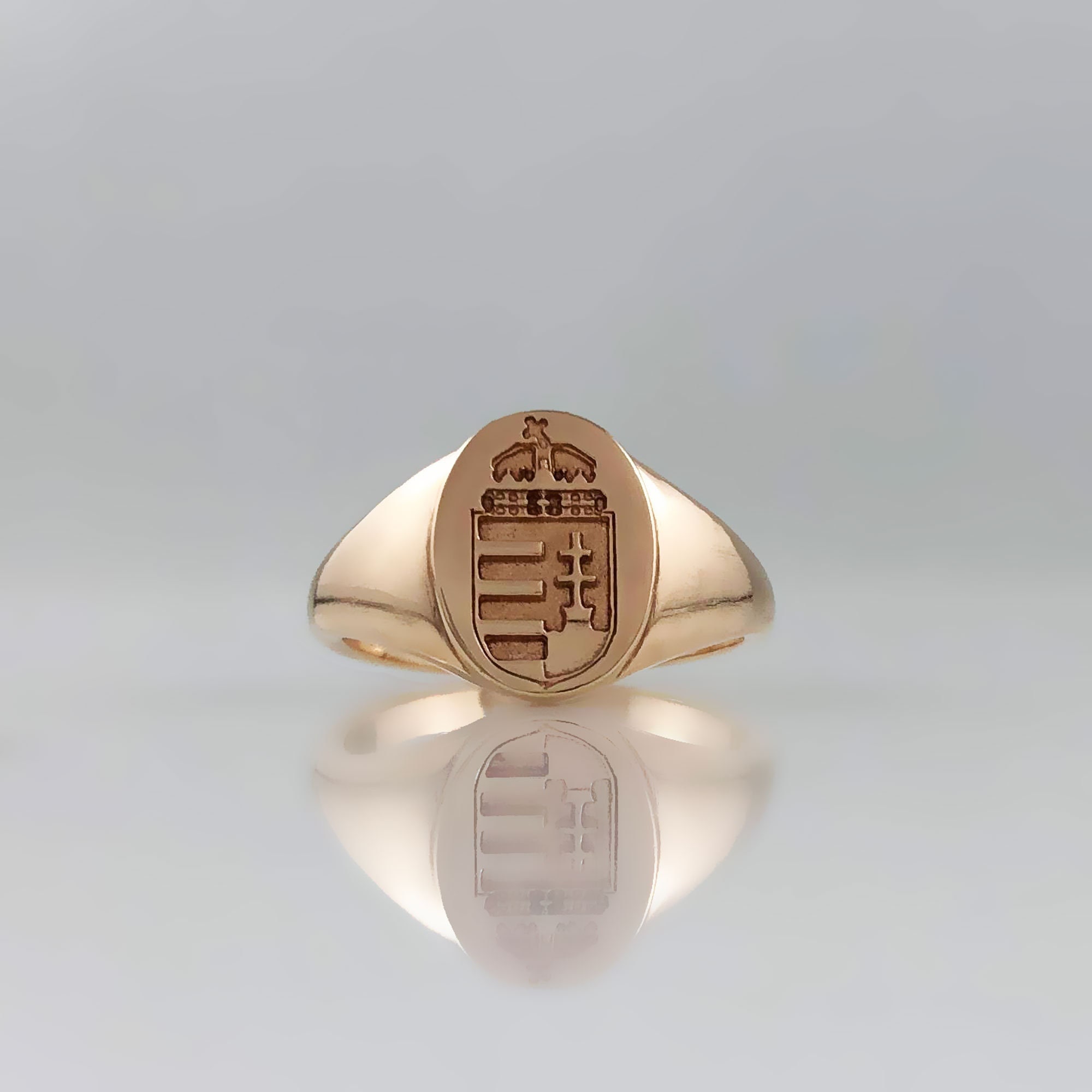 Hungarian Ring Hungary Coat of Arms Ladies Signet Ring With Hungarian ...