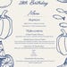 Editable 28th Birthday Menu Template | Canva Digital Download - Etsy