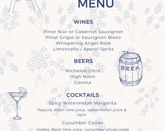 Signature Cocktail Menu, Bar Menu, Cocktail Bar, Signature Drinks ...