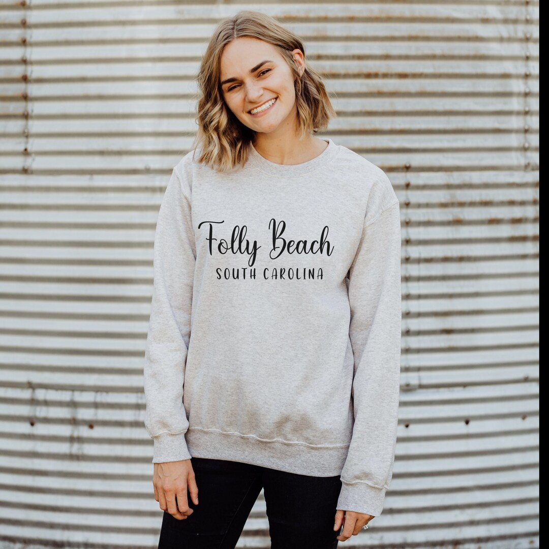 Folly Beach Bachelorette Folly Beach Sweatshirt South Carolina Preppy ...