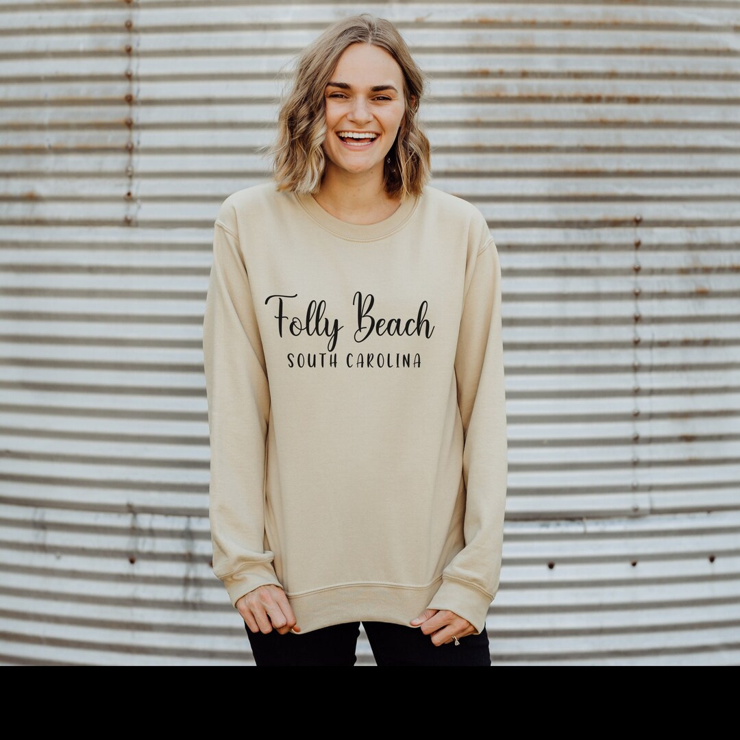 Folly Beach Bachelorette Folly Beach Sweatshirt South Carolina Preppy ...
