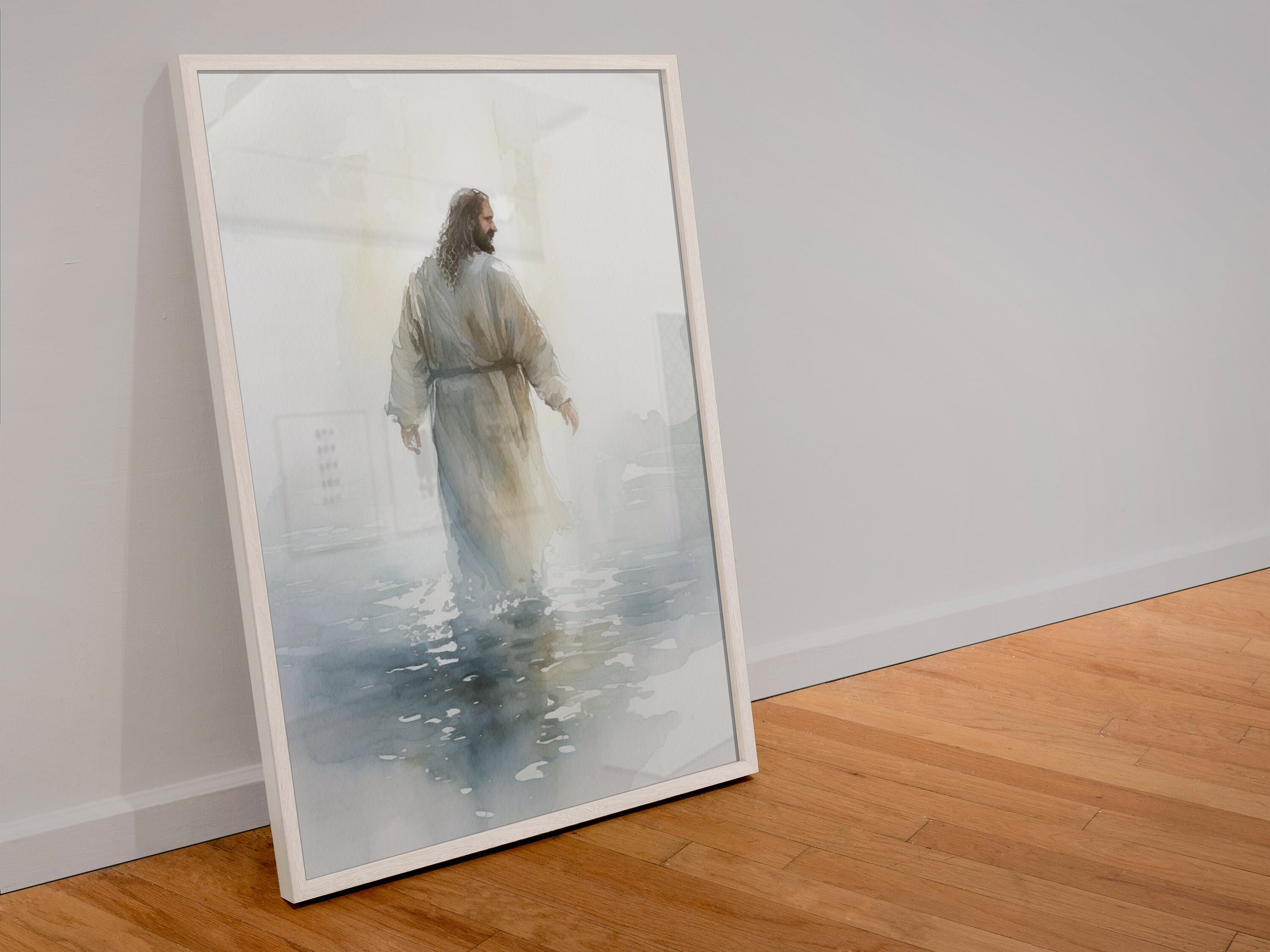 Water Painting of Jesus Christ, Jesus Christ Painting, Jesus Christ ...