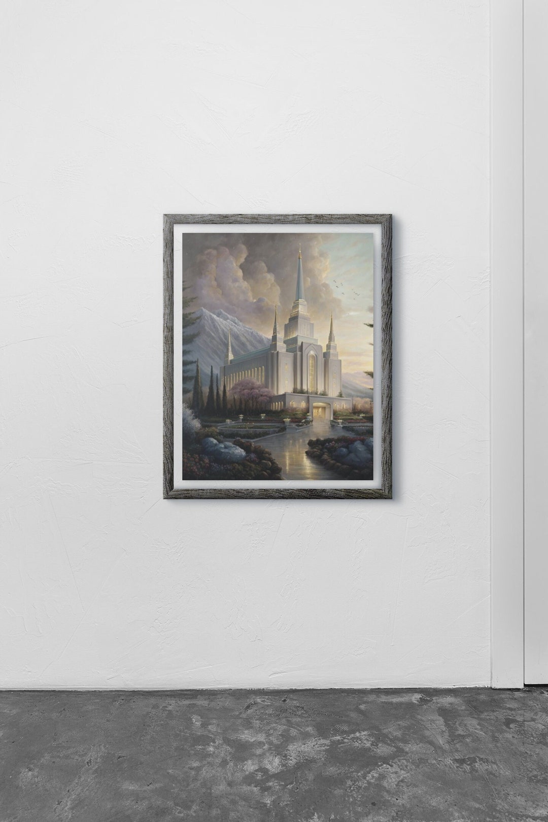 Painting of an LDS Temple, Lds, Lds Temple, Christian Painting ...