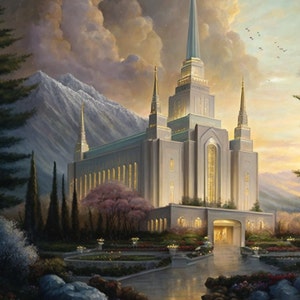 Painting of an LDS Temple, Lds, Lds Temple, Christian Painting ...