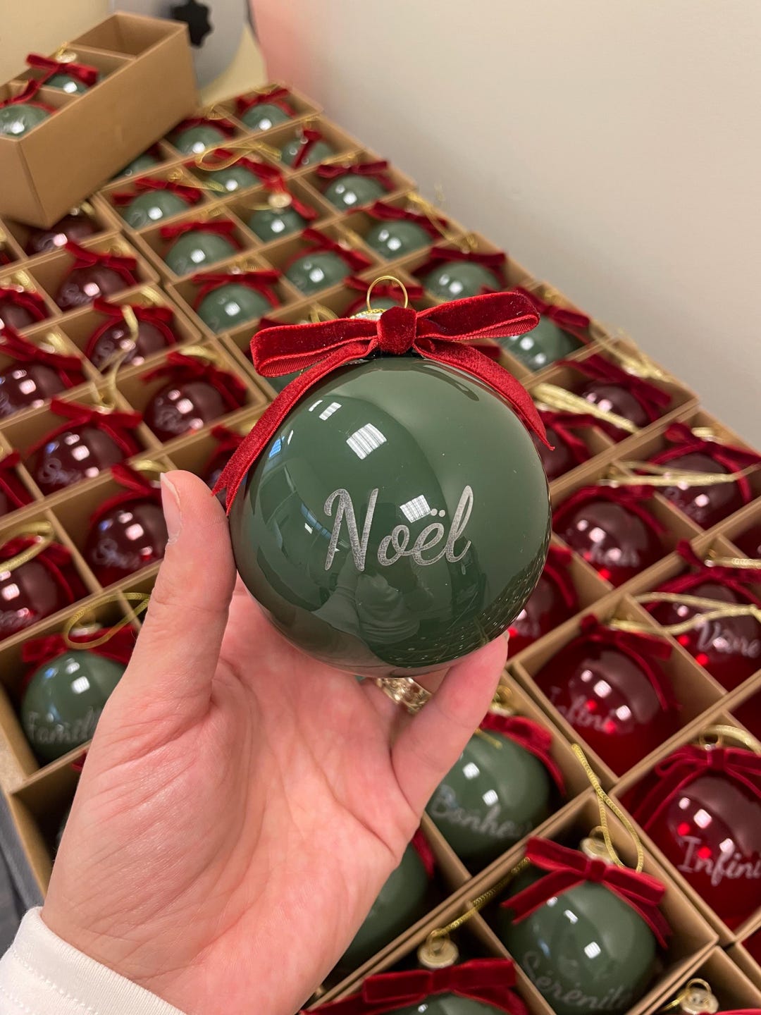 Personalized Christmas Baubles/ Custom Name Christmas Baubles/ Custom ...
