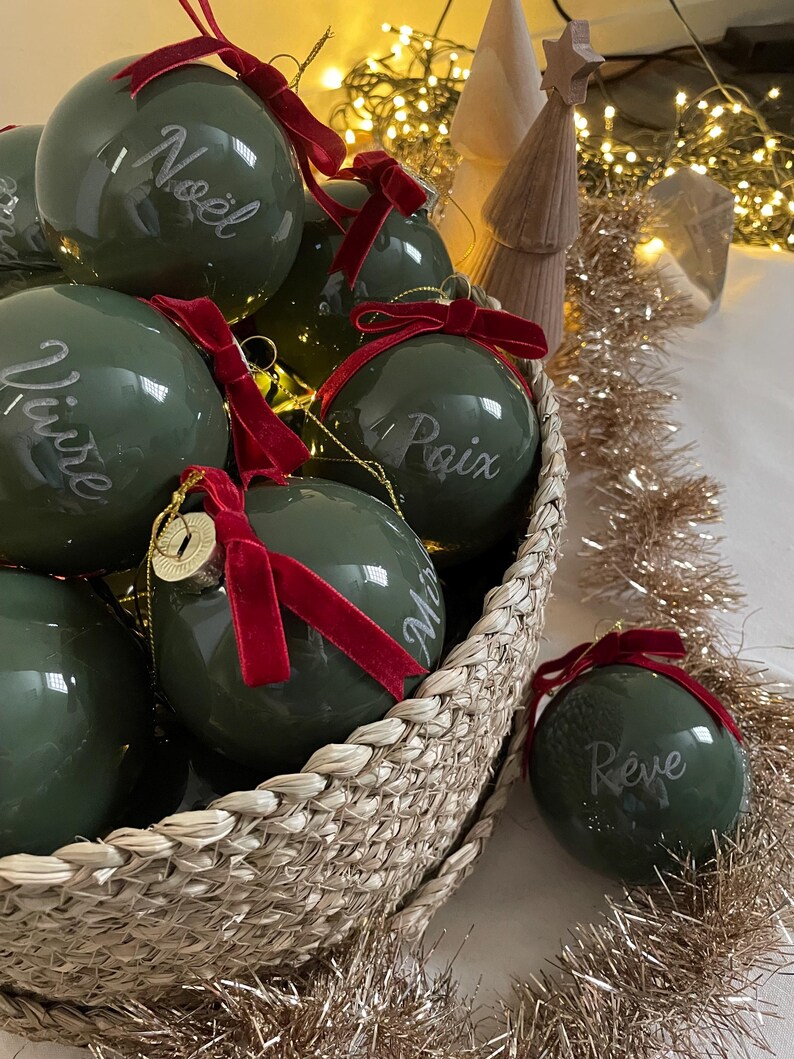 Personalized Christmas Baubles/ Custom Name Christmas Baubles/ Custom ...