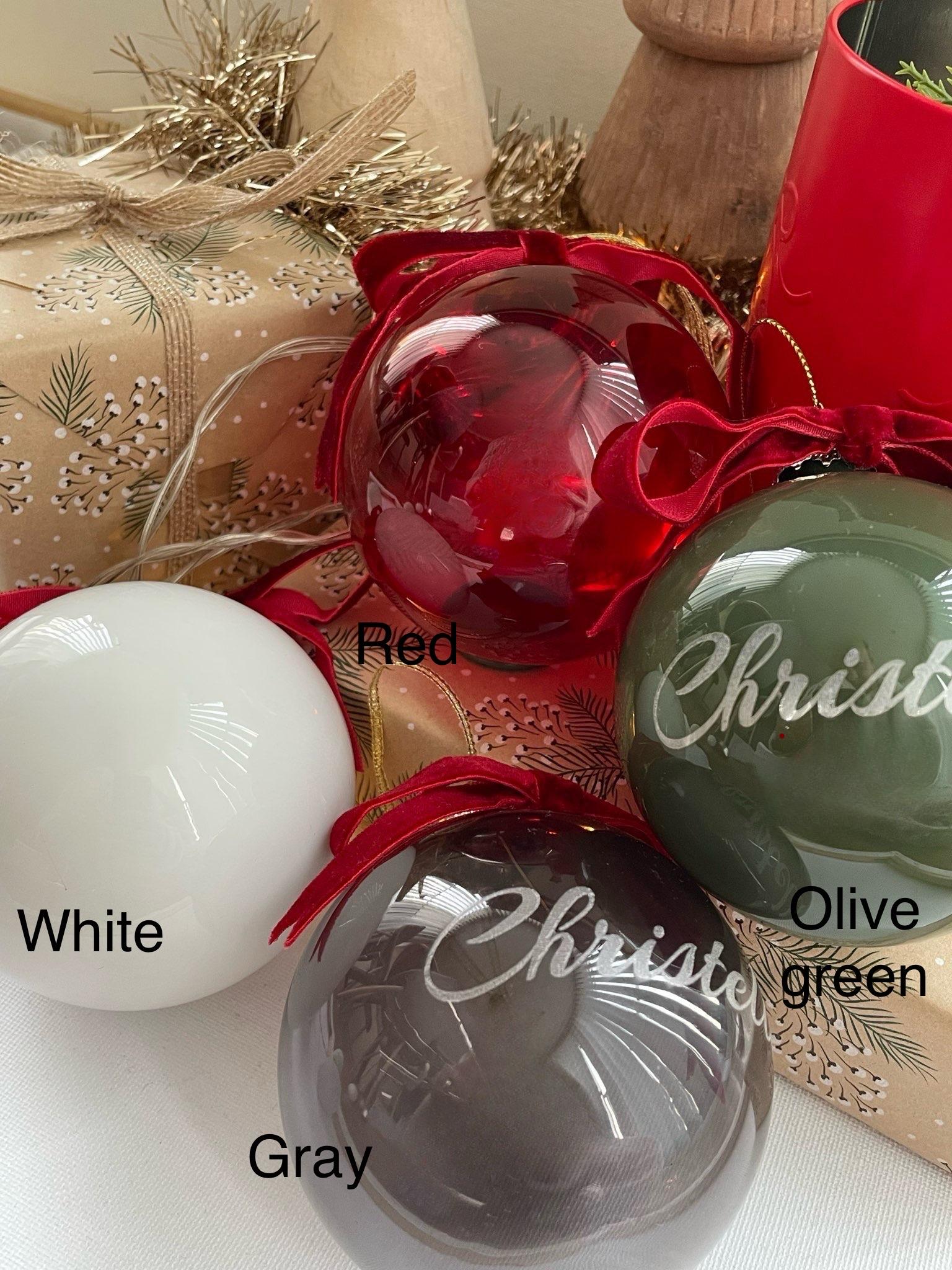 Personalized Christmas Baubles/ Custom Name Christmas Baubles/ Custom ...