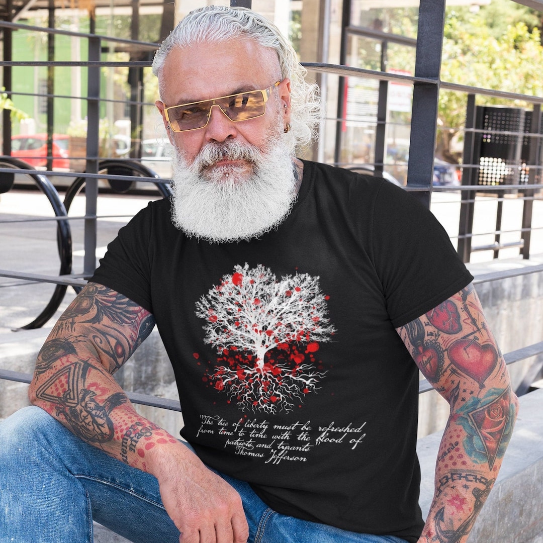 Tree of Liberty Blood of Patriots and Tyrants Thomas Jefferson Tee ...