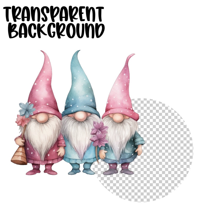 Cute Girl Gnome Clipart, PNG Clipart, Sublimation Clipart, Digital ...