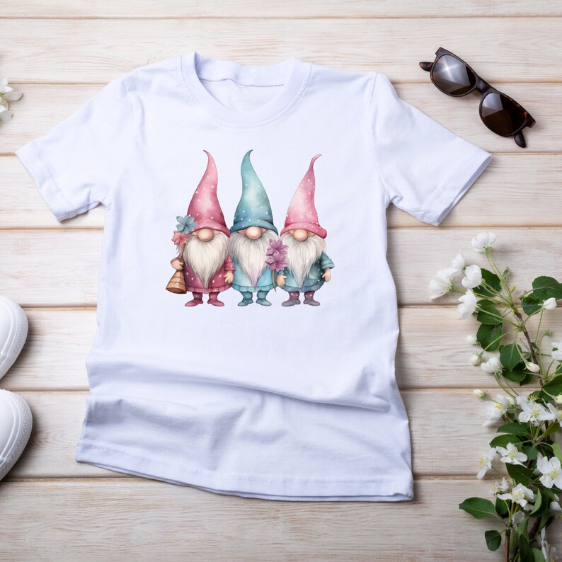 Cute Girl Gnome Clipart, PNG Clipart, Sublimation Clipart, Digital ...