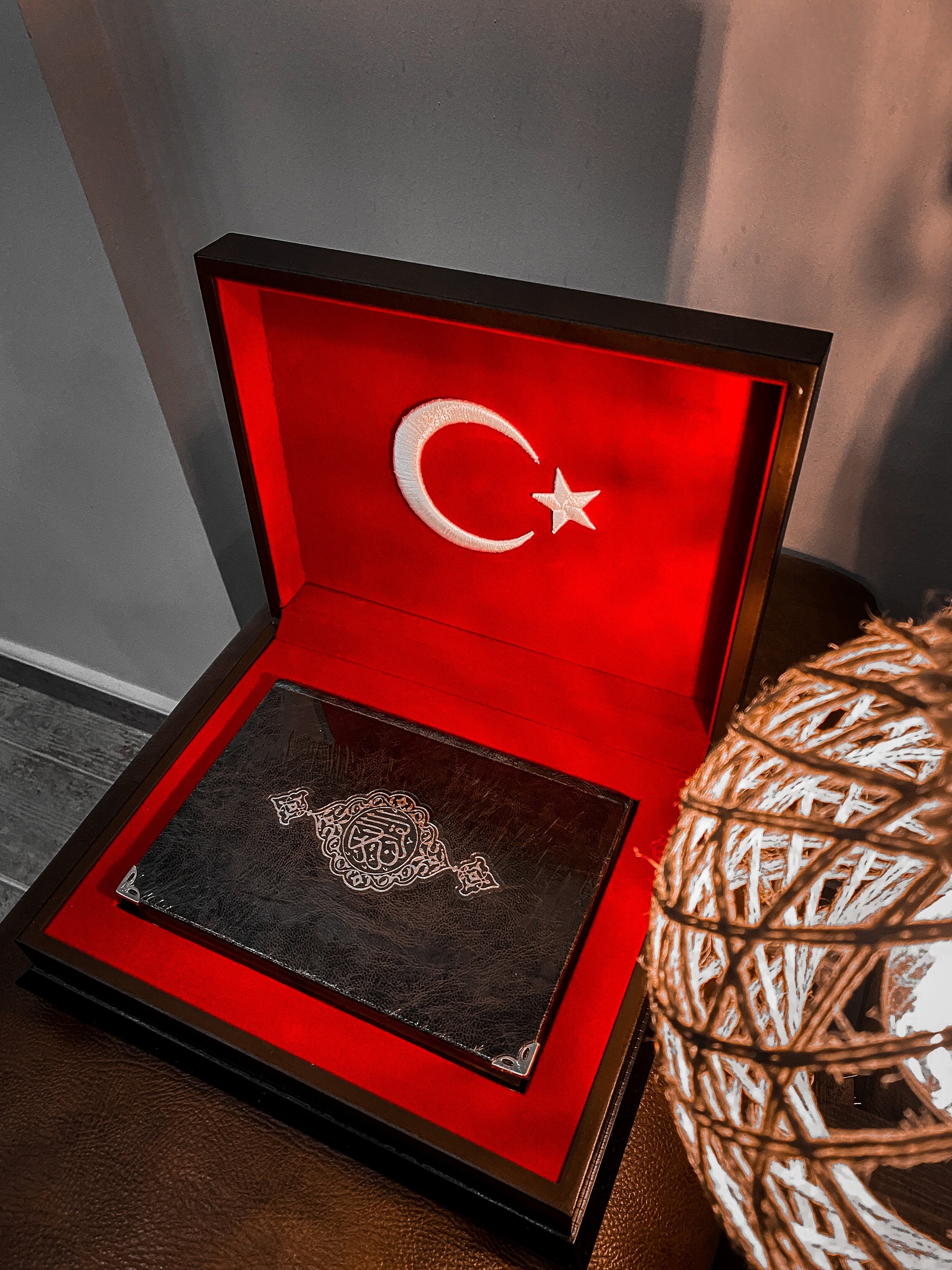 Luxury Quran Gift Set, Quran With Wooden Box, Quran Gift Set, Islamic ...