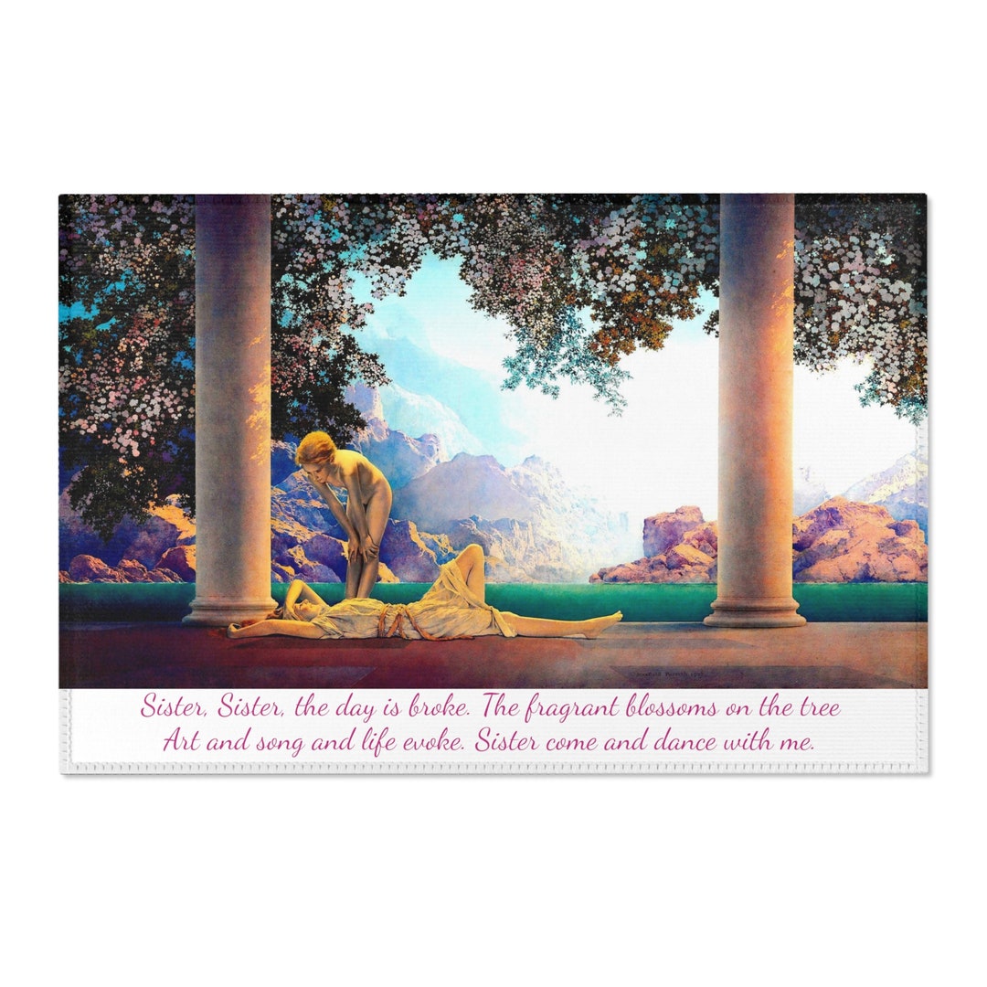 Daybreak by Maxfield Parrish Area Rug - Etsy