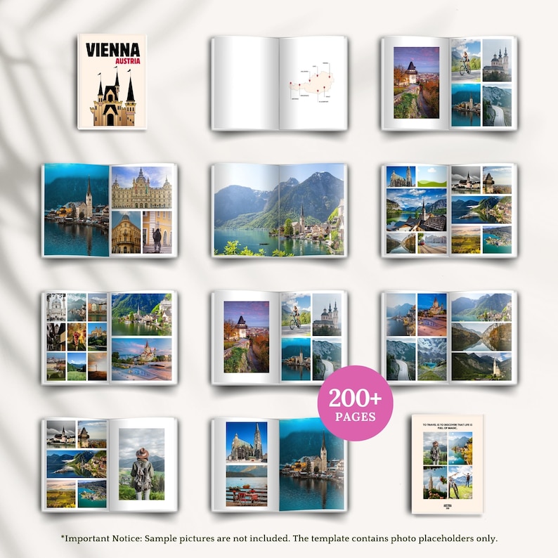 Austria Travel Photobook : Canva Template, Holiday Photo Album, Coffee ...