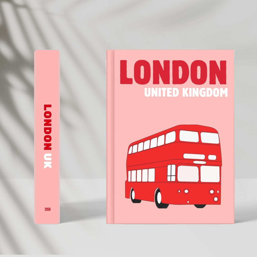 London Travel Photobook : Canva Template, Vacation Photo Album, Coffee ...