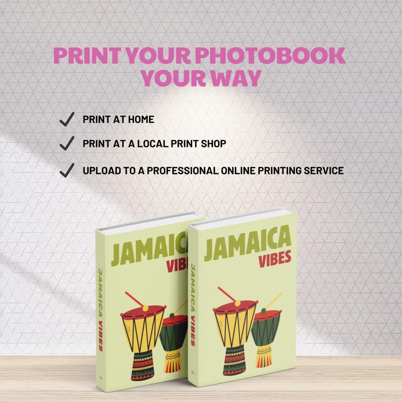 Jamaica Travel Photobook : Canva Template, Holiday Photo Album, Coffee ...