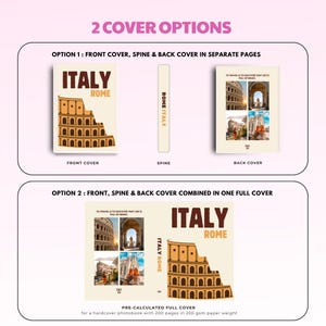 Italy Travel Photobook : Canva Template, Holiday Photo Album, Coffee ...