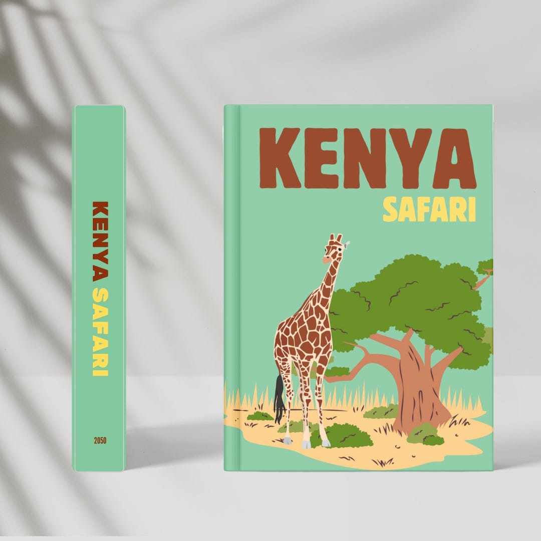Kenya Travel Photobook : Canva Template, Safari Holiday Photo Album ...