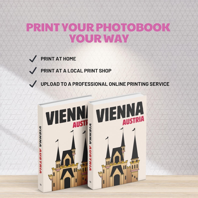 Austria Travel Photobook : Canva Template, Holiday Photo Album, Coffee ...
