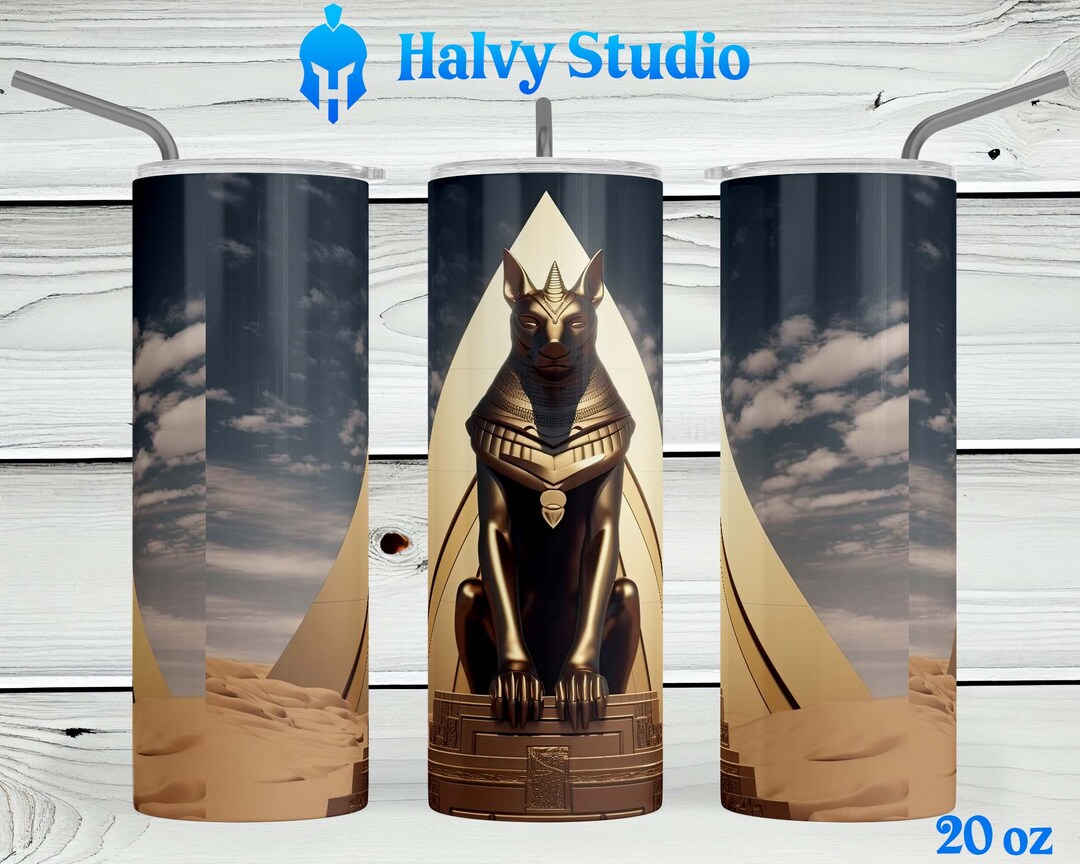 Egyptian Anubis #0102 Sublimation Design for 15oz, 20oz Straight, 20oz ...