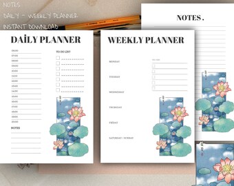 Weekly Instant Download Printable Planner US Letter, A4, Planner ...