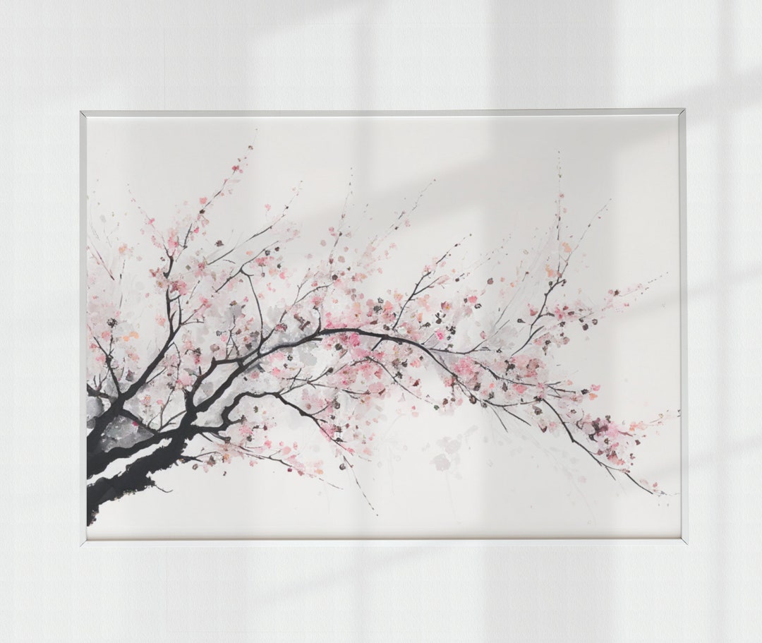 Japanese Cherry Blossom Printable Art, Cherry Blossom Wall Art ...