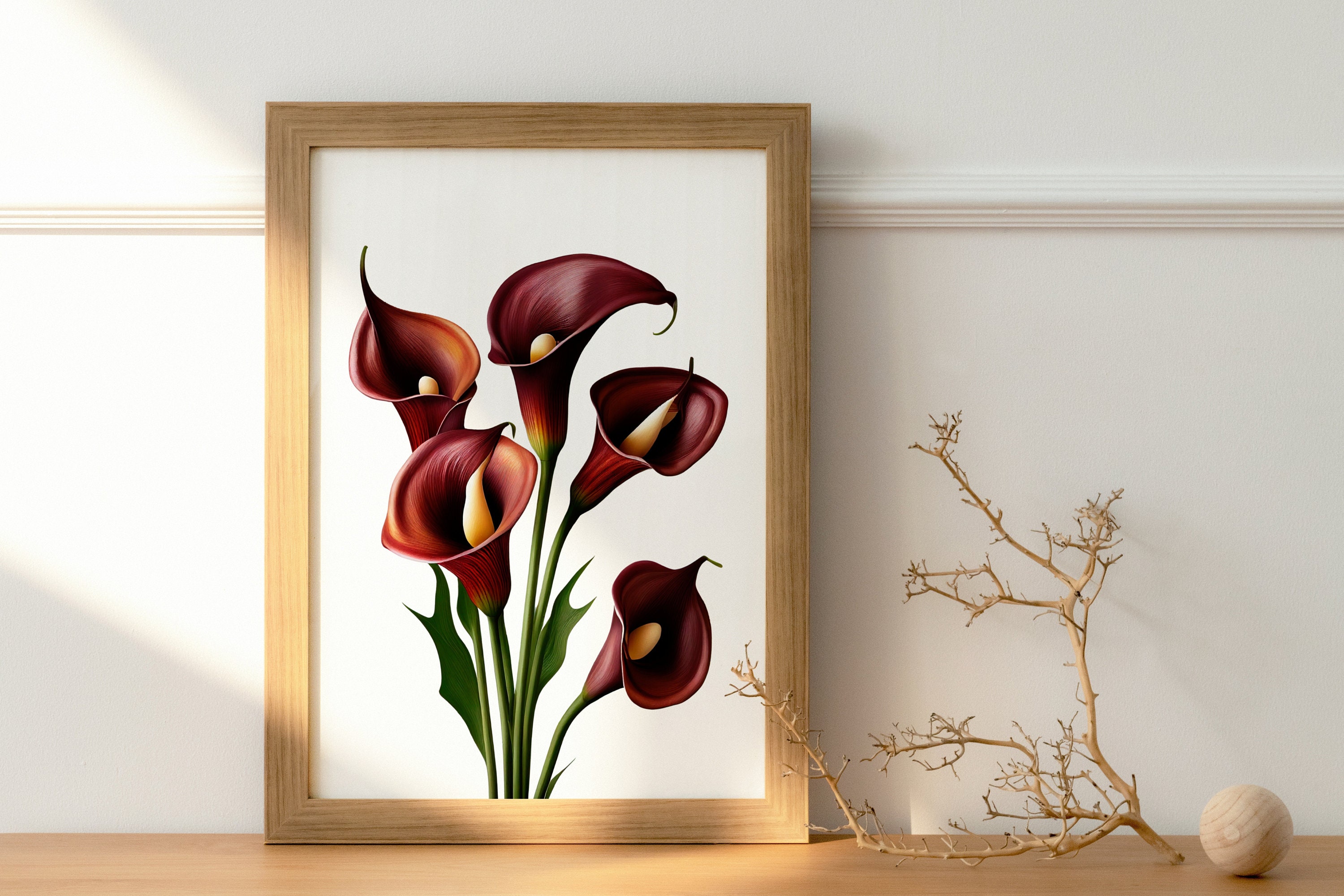 Calla Lily Bouquet, Calla Lily, Calla Lily Wall Art, Floral Prints ...