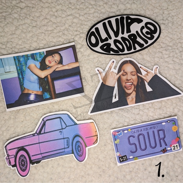 Olivia Rodrigo Stickers - Etsy