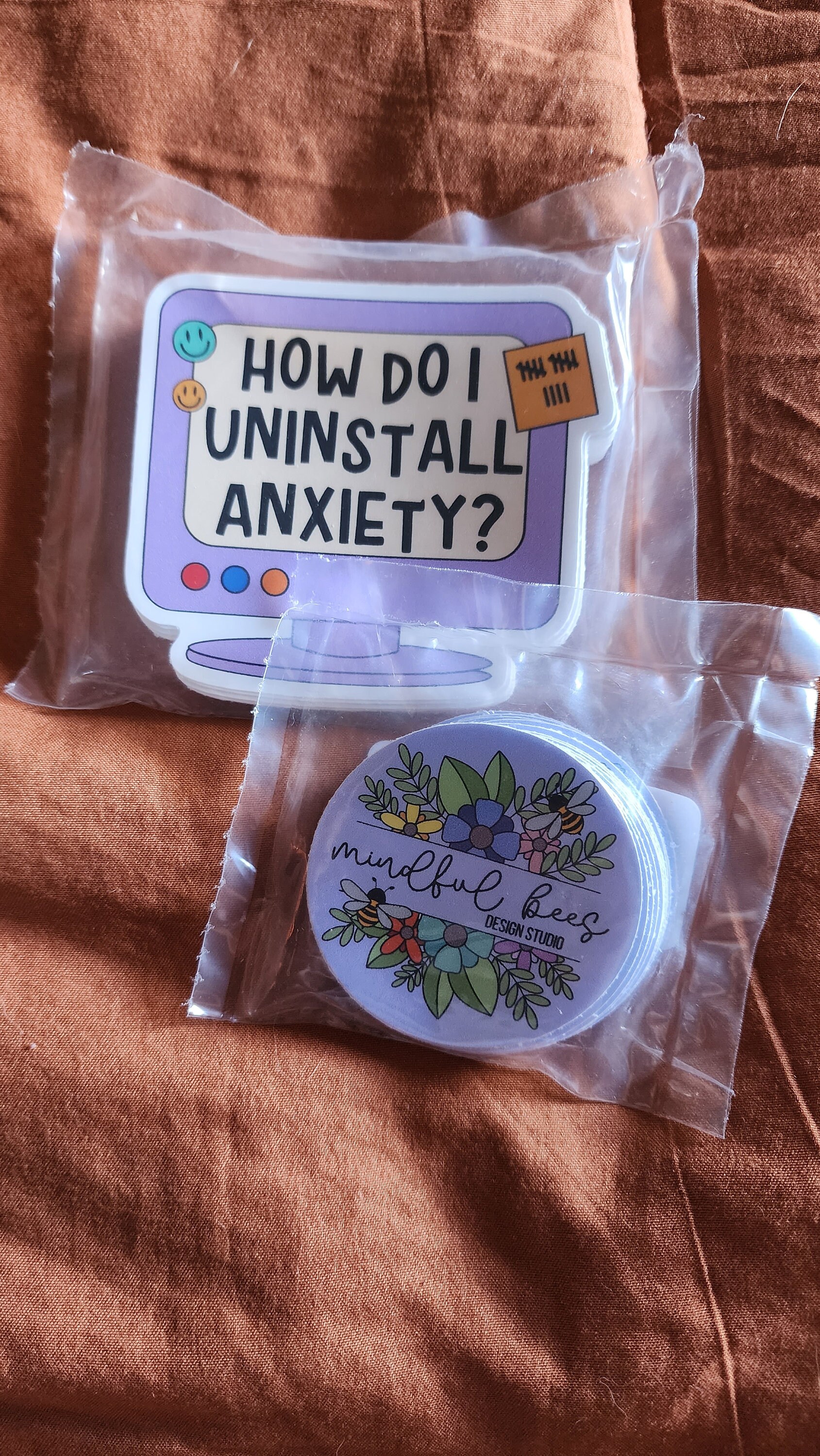 STICKER How Do I Uninstall Anxiety Waterproof Vinyl Stickers Water ...