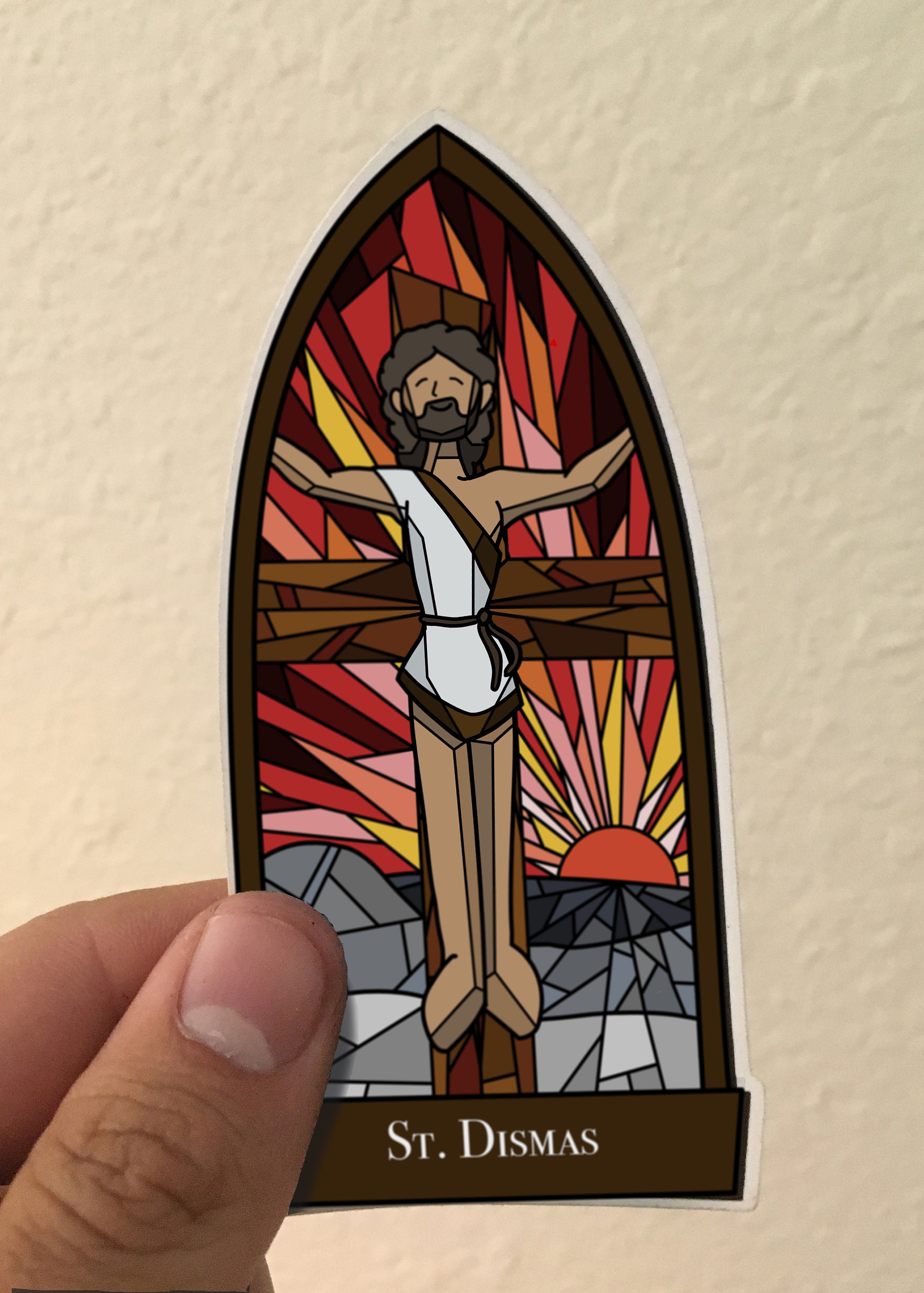 St. Dismas Saint Sticker | Vinyl Sticker | Catholic Saint Stickers - Etsy