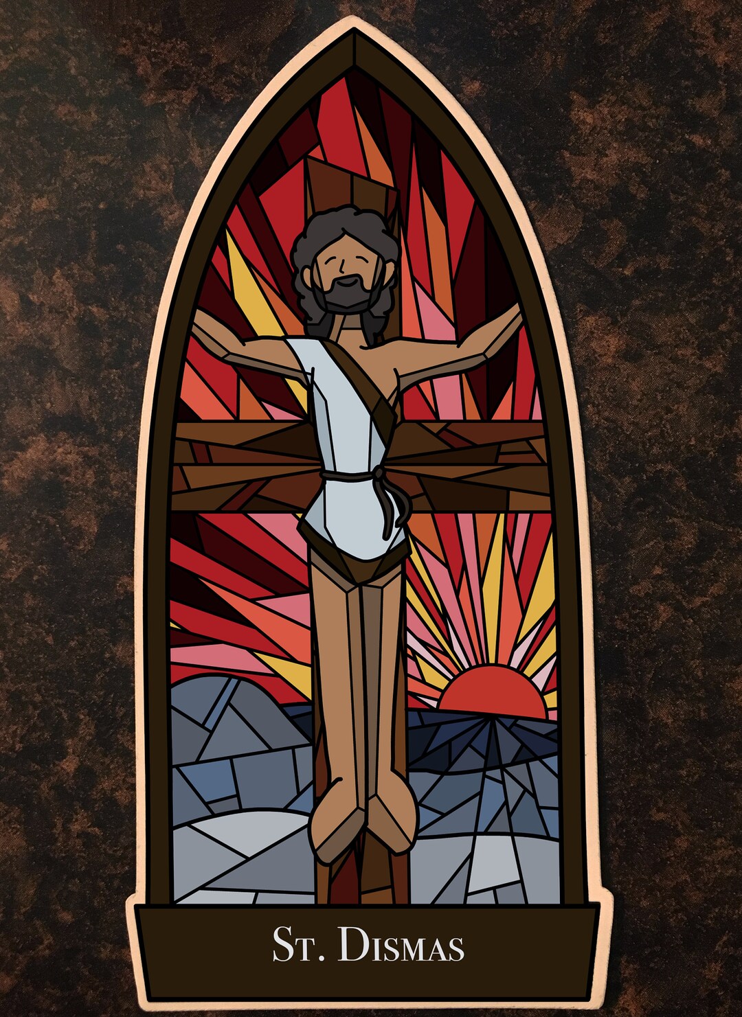St. Dismas Saint Sticker | Vinyl Sticker | Catholic Saint Stickers - Etsy