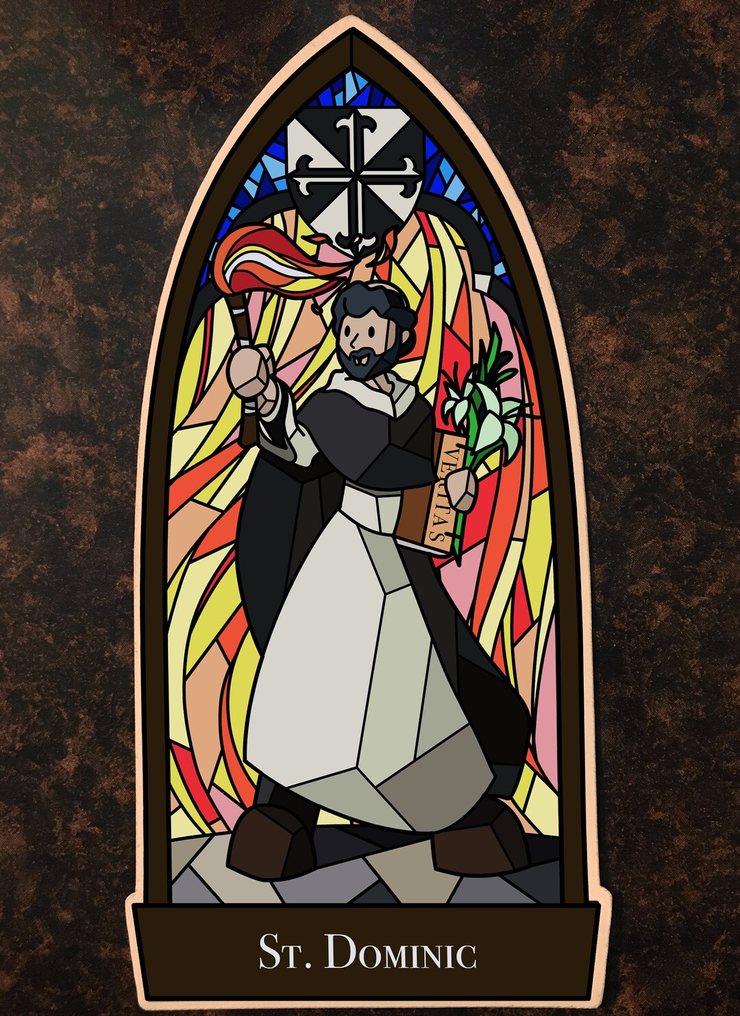 St. Dominic Saint Sticker | Vinyl Sticker | Catholic Saint Stickers - Etsy