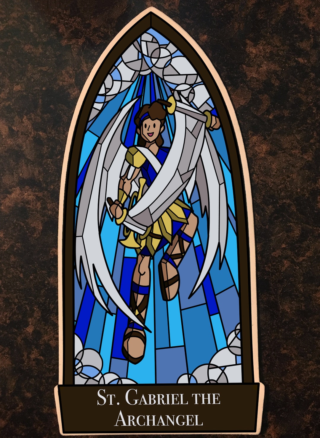 St. Gabriel the Archangel Saint Sticker | Vinyl Sticker | Catholic ...