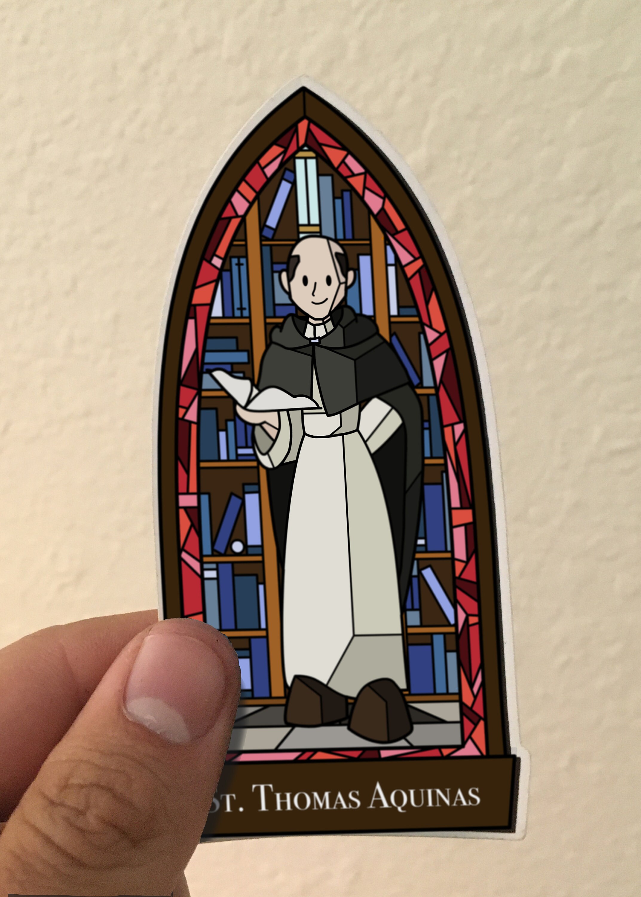 St. Thomas Aquinas Saint Sticker | Vinyl Sticker | Catholic Saint ...