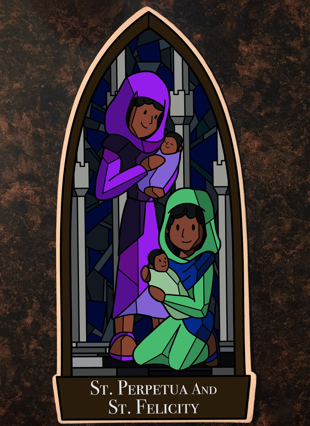 St. Perpetua and St. Felicity Saint Sticker | Vinyl Sticker | Catholic ...