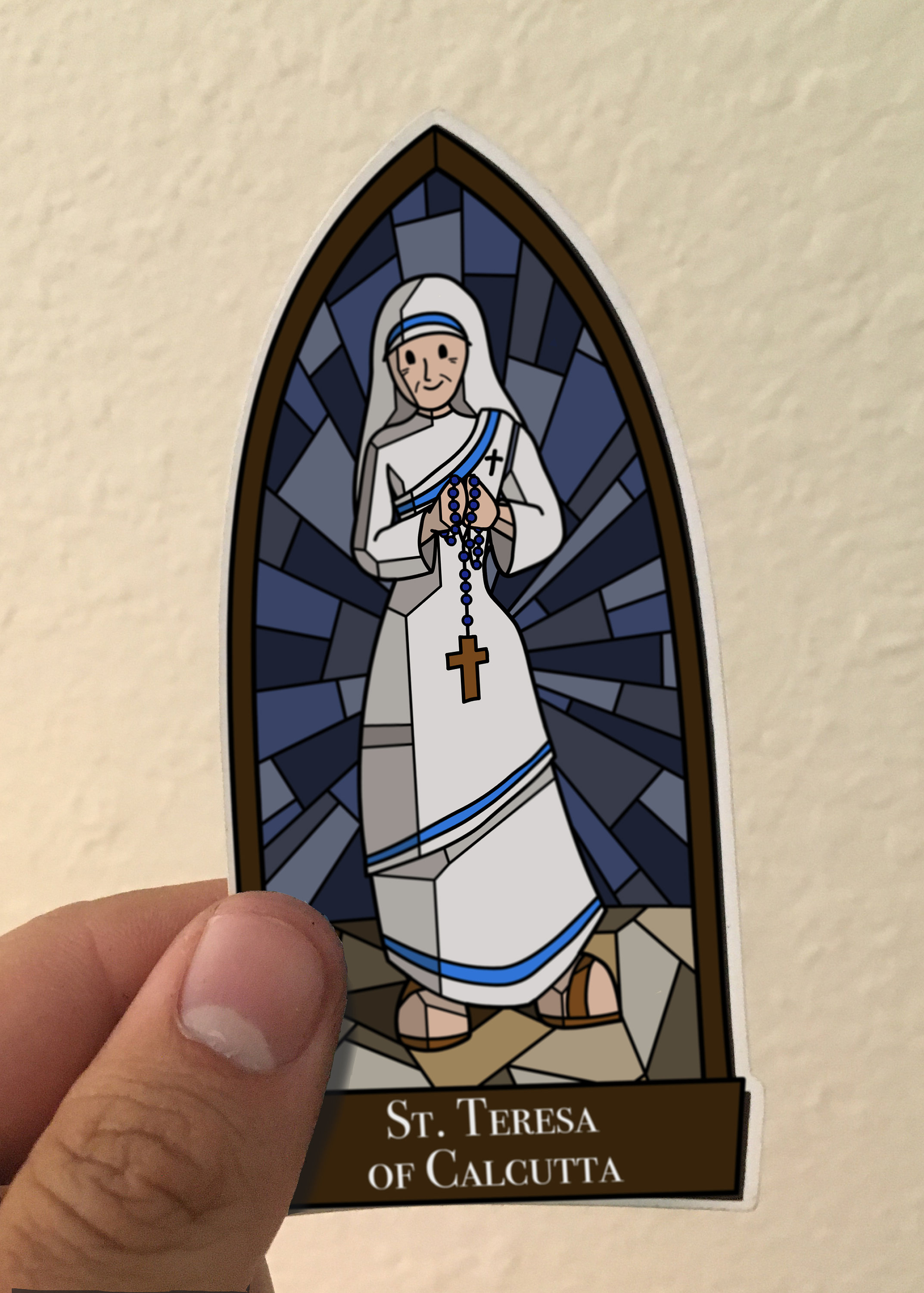 St. Teresa of Calcutta Saint Sticker | Vinyl Sticker | Catholic Saint ...