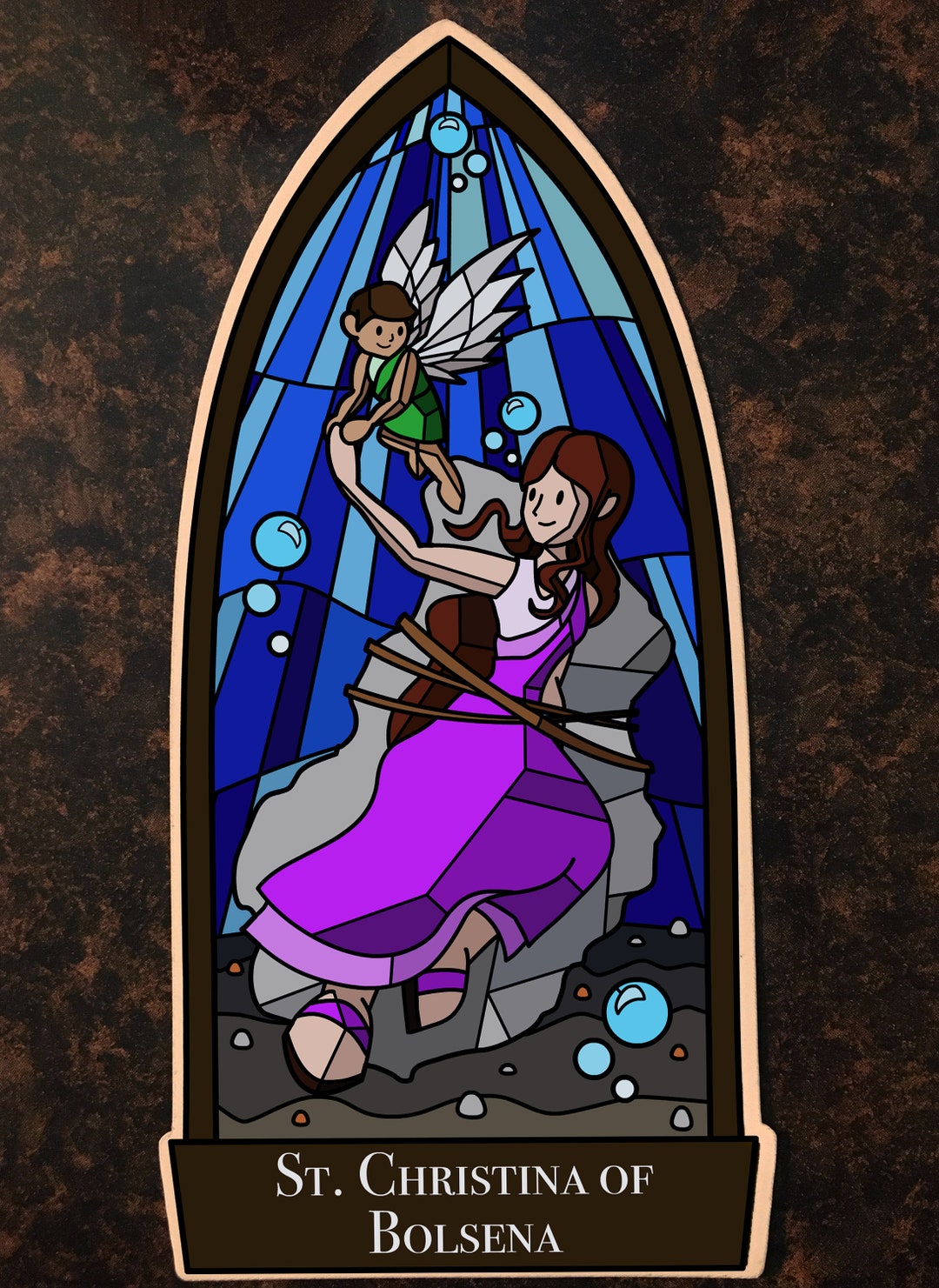 St. Christina of Bolsena Saint Sticker | Vinyl Sticker | Catholic Saint ...