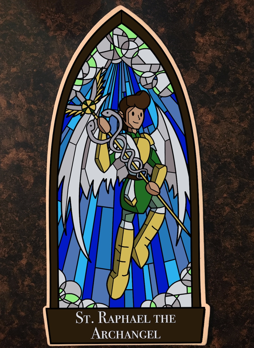 St. Raphael the Archangel Saint Sticker | Vinyl Sticker | Catholic ...