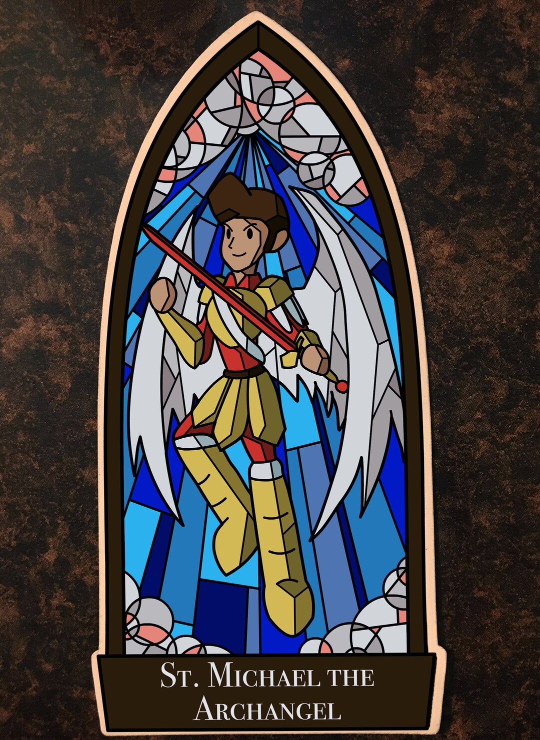 St. Michael the Archangel Saint Sticker | Vinyl Sticker | Catholic ...