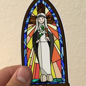 St. Catherine of Siena Saint Sticker | Vinyl Sticker | Catholic Saint ...