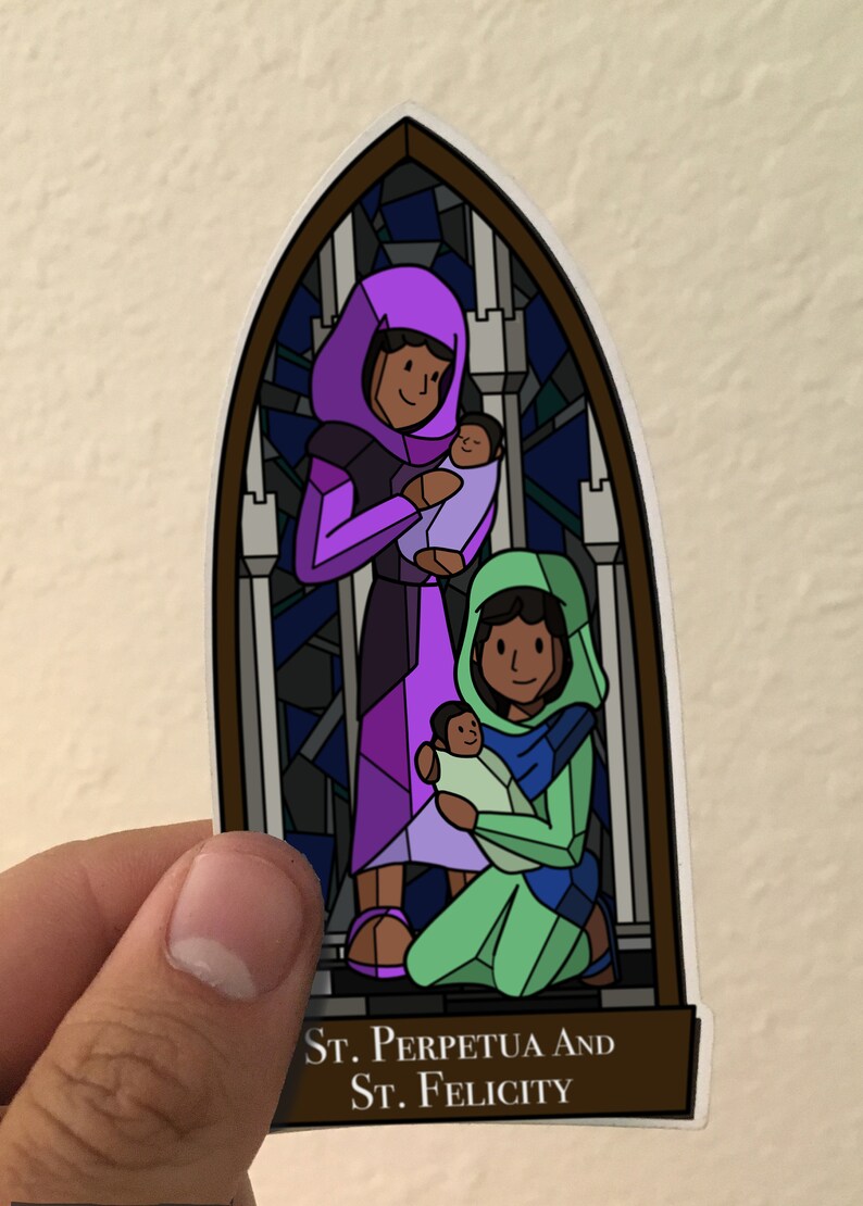 St. Perpetua and St. Felicity Saint Sticker | Vinyl Sticker | Catholic ...