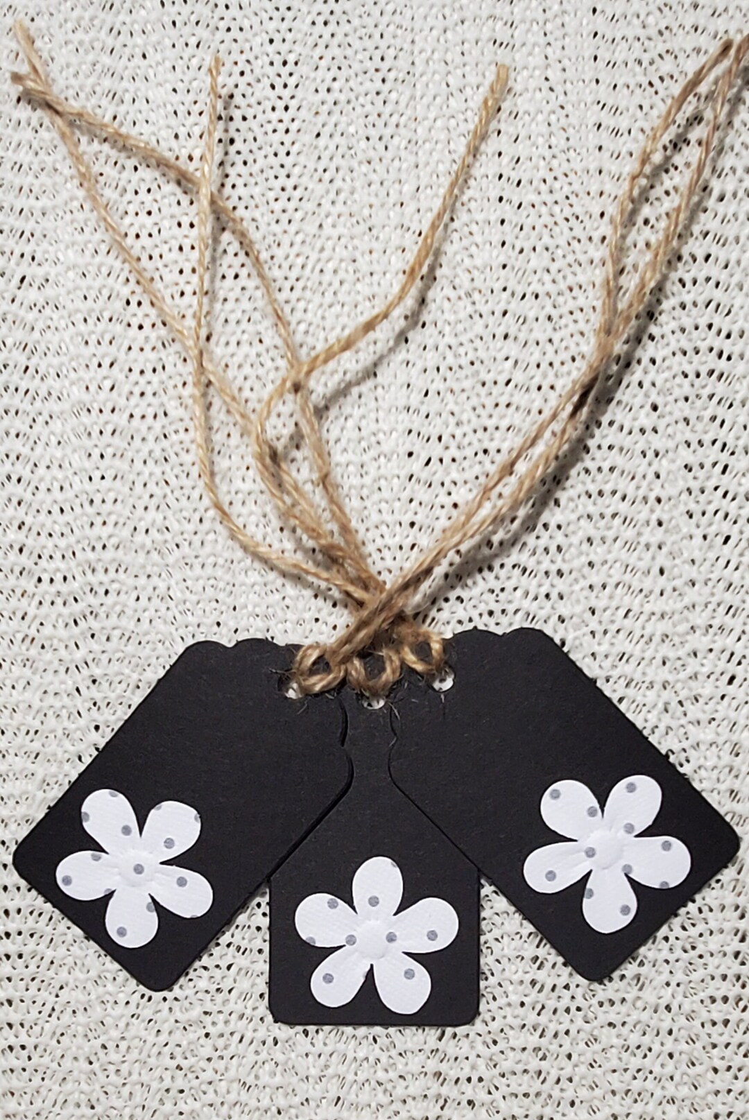 Multi-purpose Kraft Gift Tag, White Flower Cardstock Design, 7 X 4 Cm ...