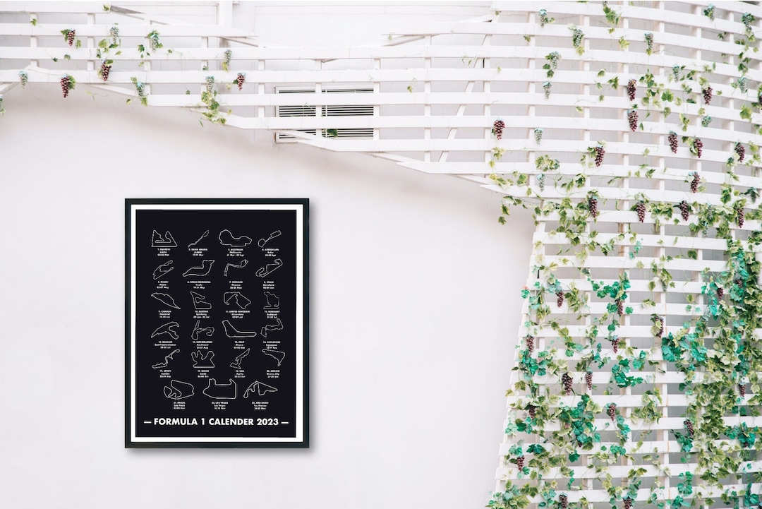Formula 1 Calendar 2023 - Etsy