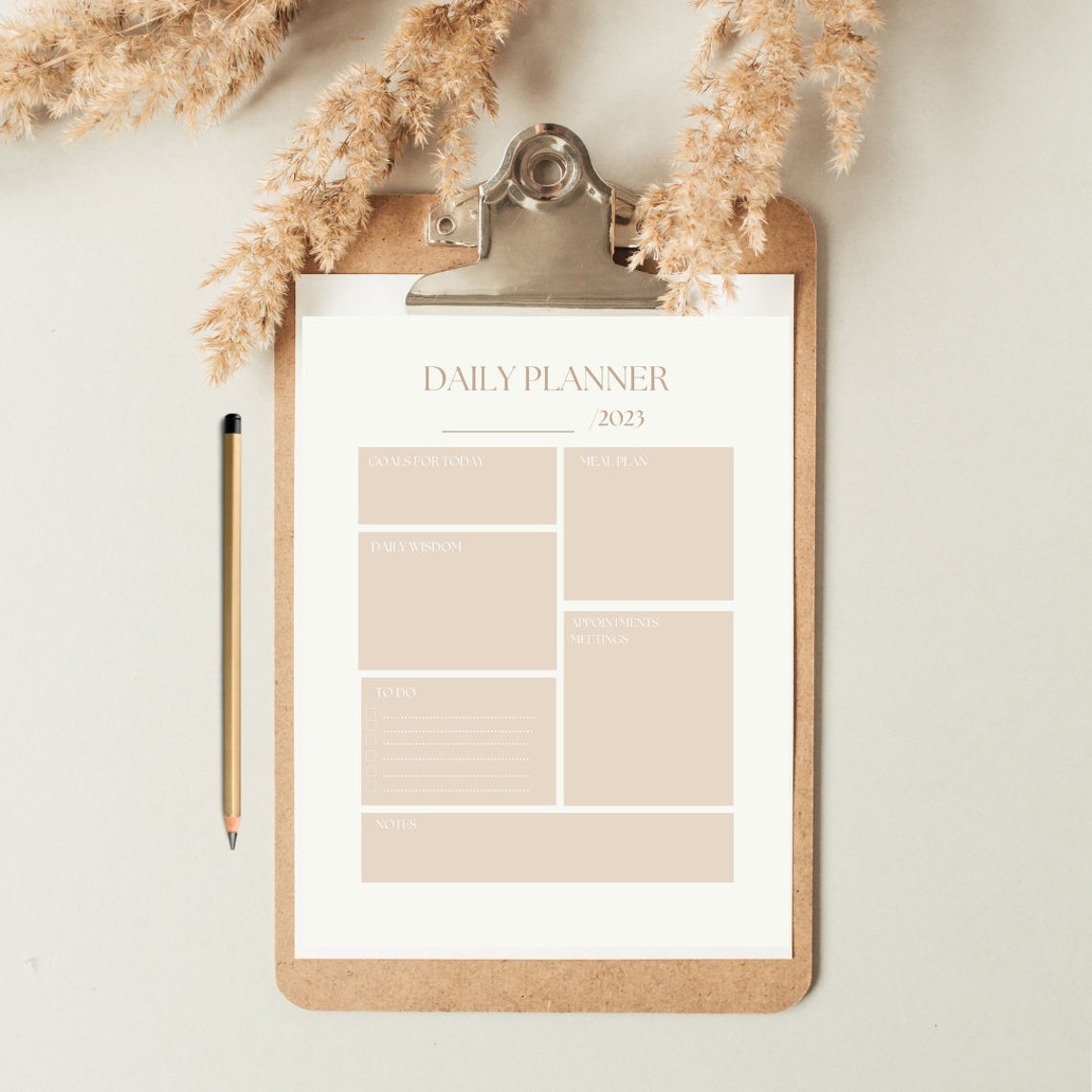 Daily Personal Planner Instant Download Digital Print Daily Schedule ...
