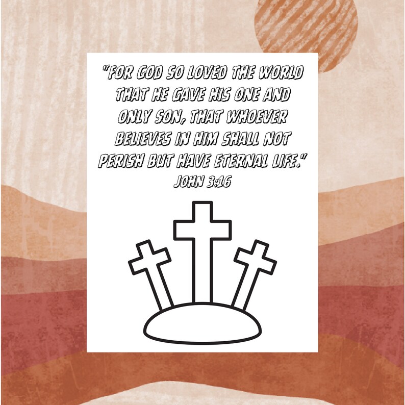 Easter Kids Coloring Page Bundle Bible Verse Drawing Art Sheets ...